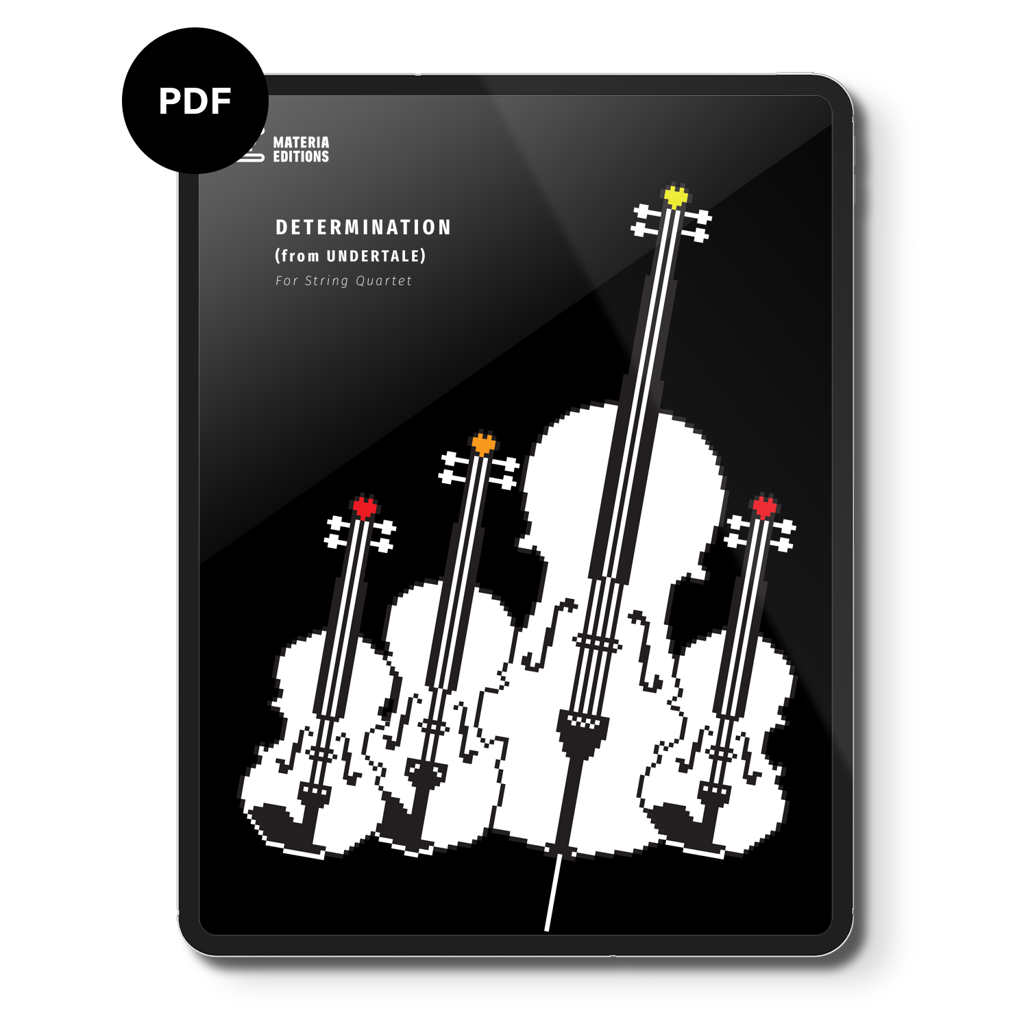 Determination (from UNDERTALE) (for String Quartet) Digital Sheet Musi
