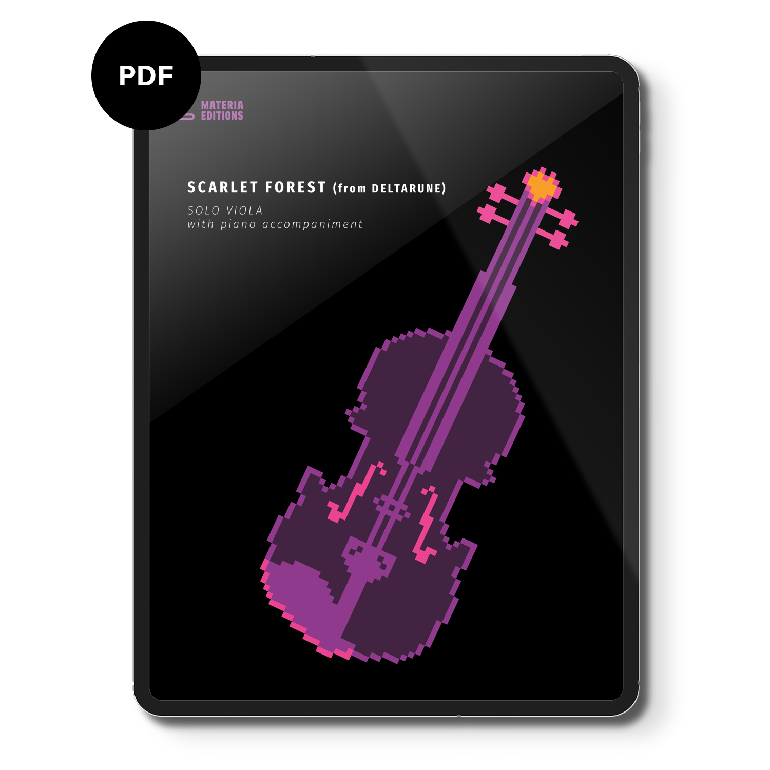 Scarlet Forest (from DELTARUNE) (for Solo Viola with Piano Accompanime